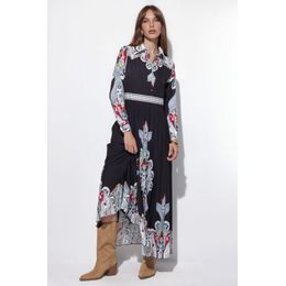 Gemustertes langes gewebtes Maxikleid