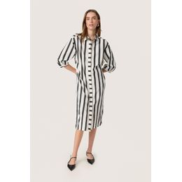 Soaked in Luxury Kleid Gerade Passform black white