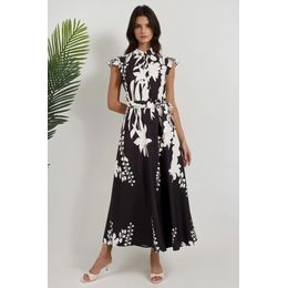 Blumiges Tippet Maxi-Kleid
