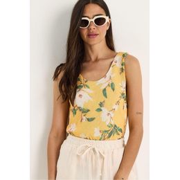 Floral U-Ausschnitt &Auml;rmelloses Top
