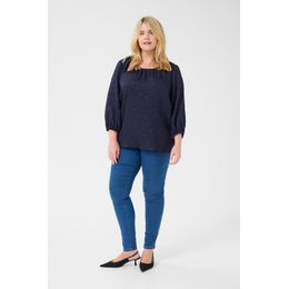 Kaffe Langarm-Bluse Regular fit Midnight Marine