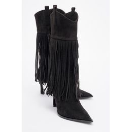 Gueras Fransen Spitzer Zeh Stiefel (Damen)