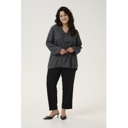 Kaffe Langarm-Bluse Regular fit Black Oyster