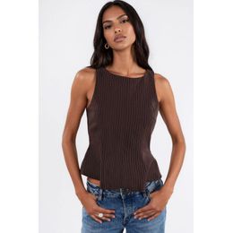 &Auml;rmelloses Peplum-Top