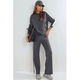 Modal Touch Regular Fit Sweatshirt- und Hosen-Set
