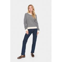 Saint Tropez Strickpullover Lockere Passform black