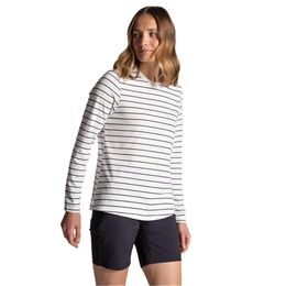 Craghoppers - "Akona" T-Shirt f&uuml;r Damen, Nosilife, Lang&auml;rmlig (Segelwei&szlig;/Marineblau)