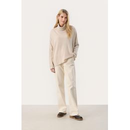 PART TWO Strickpullover Lockere Passform beige