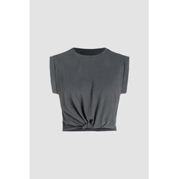 Basic Rundhals Cropped T-Shirt