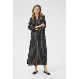 Kaffe Langarm - Hemd Regular fit Black/Powder Color Stripe black multi