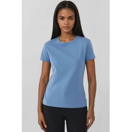 Regular Fit Rundhals Baumwoll-T-Shirt
