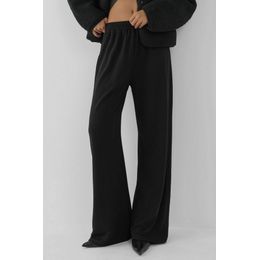 Weite leg Textur Strickhosen