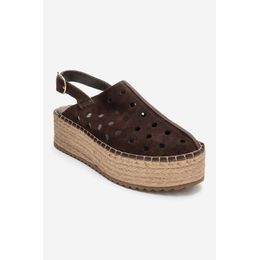 Fraga Leder Keilabsatz Sandale
