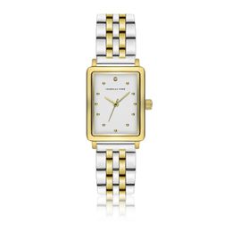 Quarzuhr ISABELLA FORD "FG5-B294G", gold, silber, Armbanduhren, Damen, Quarzuhr