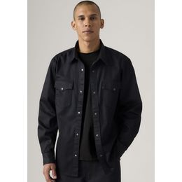Levi's Jeanshemd LEVI'S "RELAXED FIT WESTERN", Herren, Gr. S, N-Gr, schwarz (tiebout ave worn, in), Denim/Jeans, Obermaterial: 100% Baumwolle, relaxed fit, 1-Knopf-Manschette, Hemden Jeanshemd, im Western-Stil