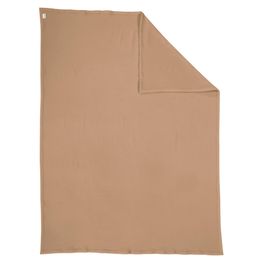 Wohndecke Eskimo Gr. 1, braun (cognac), B:150cm L:200cm, 100% Wolle, Wohndecken, Wohndecke