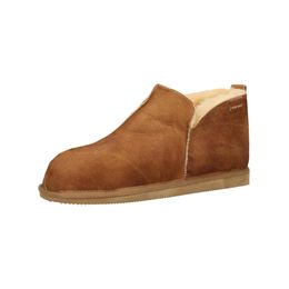 Hausschuh Shepherd "Shepherd Hausschuhe Leder", Herren, Gr. 41, braun (cognac), Leder, Schuhe Hausschuh