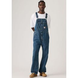 Levi's Overall LEVI'S "LOOSE OVERALLS", Herren, Gr. L, N-Gr, blau (get involved overall), Denim/Jeans, Obermaterial: 100% Baumwolle, unifarben, loose fit lang, Overalls Overall, Denim-Latzhose