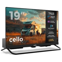 Cello CTrav Smart Tizen OS Camping LED TV mit Pitch Perfect Sound System, Triple Tuner, WLAN, Bluetooth, 12/24/230 V, 19 Zoll - Fernseher