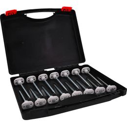 Berger StrongPeg Erdnagel Zelthering-Set 10 cm aus Stahl f&uuml;r harte B&ouml;den, 15-teilig - Zeltheringe & Abspannmaterial