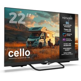 Cello Voyager Smart Camping-TV mit Tizen OS und integriertem 5G-Router 22 Zoll - Fernseher