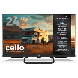 Cello Voyager Smart Camping-TV mit Tizen OS und integriertem 5G-Router 24 Zoll - Fernseher