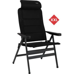 Crespo Air Deluxe Compact AP/241 Campingstuhl mit verstellbarer R&uuml;ckenlehne und Kopfst&uuml;tze XXL schwarz - Klappst&uuml;hle