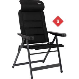 Crespo Air Deluxe Compact AP/235 Campingstuhl mit verstellbarer R&uuml;ckenlehne und Kopfst&uuml;tze S schwarz - Klappst&uuml;hle