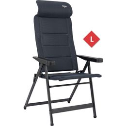 Crespo Air Deluxe Compact AP/240 Campingstuhl mit verstellbarer R&uuml;ckenlehne und Kopfst&uuml;tze L grau - Klappst&uuml;hle