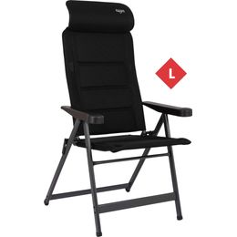 Crespo Air Deluxe Compact AP/240 Campingstuhl mit verstellbarer R&uuml;ckenlehne und Kopfst&uuml;tze L schwarz - Klappst&uuml;hle