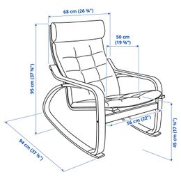 IKEA PO&Auml;NG Schaukelstuhl