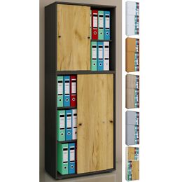 Vcm Aktenschrank mit Schiebet&uuml;ren Lona 5 F&auml;cher