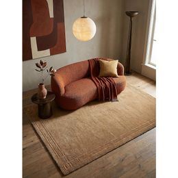 Wollteppich Bord&uuml;re Ocker 160 x 230 cm - GLEN KADIMA DESIGN