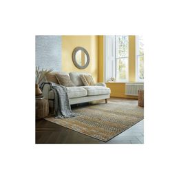Teppich gestreift Senfgelb 200 x 300 cm - PERRAN KADIMA DESIGN