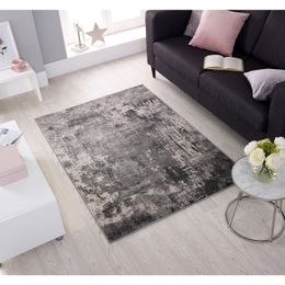 Teppich abstrakt Grau 80 x 150 cm - DEE KADIMA DESIGN