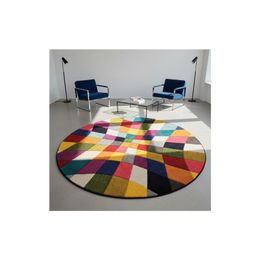 Teppich Rauten Bunt &Oslash;160 cm - MEON KADIMA DESIGN