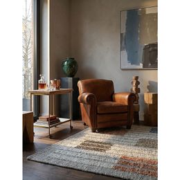 KADIMA DESIGN Flachgewebe-Teppich Wollmischung Bunt 140 x 200 cm - ALDER Kadima