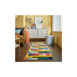 L&auml;ufer geometrisch Bunt 66 x 230 cm - MOSS KADIMA DESIGN