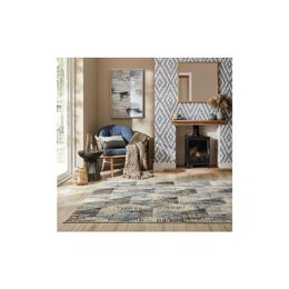 Teppich geometrisch Blau-Grau 200 x 290 cm - WYE KADIMA DESIGN