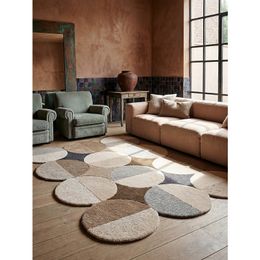 Wollteppich modern Beige-Braun 200 x 290 cm - HALLEIN KADIMA DESIGN