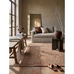 Teppich geometrisch Terrakotta 200 x 300 cm - ARLEN KADIMA DESIGN