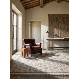 Teppich geometrisch Grau-Beige 155 x 230 cm - RIDGE KADIMA DESIGN