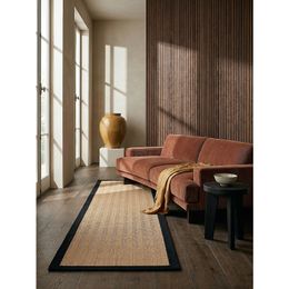 L&auml;ufer Jute Braun-Schwarz 60 x 230 cm - TRENT KADIMA DESIGN