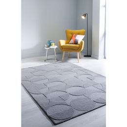 Wollteppich geometrisch Grau 120 x 170 cm - DEBEN KADIMA DESIGN