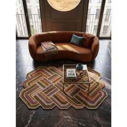 Wollteppich Hoch-Tief Flieder 200 x 300 cm - SOAR KADIMA DESIGN