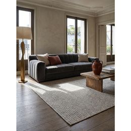 Teppich Kurzflor Grau 160 x 230 cm - NORA KADIMA DESIGN