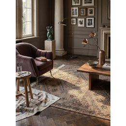 Flachgewebe-Teppich Rauten Natur 160 x 230 cm - BERMEO KADIMA DESIGN