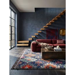 KADIMA DESIGN Shaggy-Teppich Berber Marineblau 200 x 300 cm - TAFRAUT Kadima