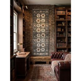 L&auml;ufer Kurzflor Gr&uuml;n 80 x 300 cm - PERRAN KADIMA DESIGN