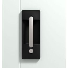 C+P Schloss Ergo-Lock, Zylinderschloss f&uuml;r Akkuladeschr&auml;nke Serie Acurado, als Hauptschlie&szlig;anlage, 3-Riegel-Verschluss, Muldengriff, mit 2 Schl&uuml;sseln